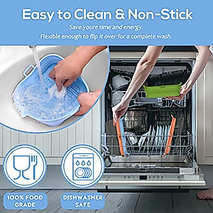 Loveuing Silicone Air Fryer Liners Square - Reusable Airfryer Silicone Basket - Easy to Clean Air Fryers Silicone Pot for 5.8 to 8 Qt Air Fryer Baking Tray Oven Accessories, 8.5 Inch Large