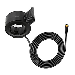 Thumb Throttle Replacement for Bafang Waterproof 3PIN Female Thumb Throttle Accelerator for eBike for BBS01B BBS02B BBSHD Mid Drive Motor eBike Conversion Kits E-Bike Throttle with 17.7 inch Cable