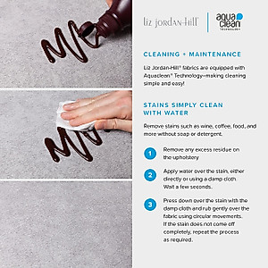 Liz Jordan-Hill Dark Brown Luxury Embossed Upholstery Fabric by The Yard, Pet-Friendly Water Cleanable Stain Resistant Aquaclean Material for Furniture and DIY, AC Carabu 137 Truffle(5 Yards)