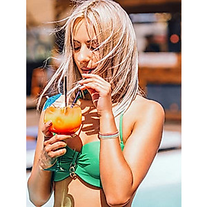 Dcfywl731 Surfer Wave Ankle Bracelets for Teen Girls String Cute Bracelet Anklets Boho Surfer Bracelets Anklets for Women Handmade Adjustable Waterproof Friendship Bracelets Anklets Pack