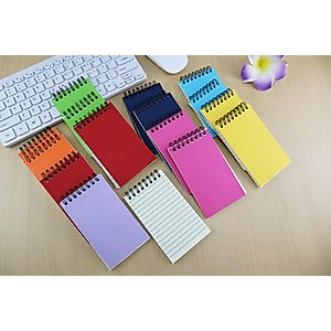 Aacehlh Small Spiral Notebook Set of 16,Mini 3x5 Pocket Notebook With Lined Pages, 60 Sheets Per Notepad, Memo Pads for Work, Home, Office, School, Gifts