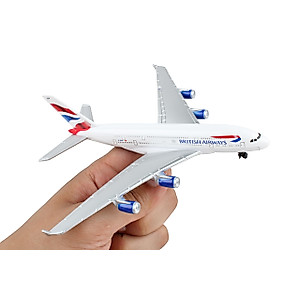 Daron Worldwide Trading RT6008 British Airways A380 Single Plane, White