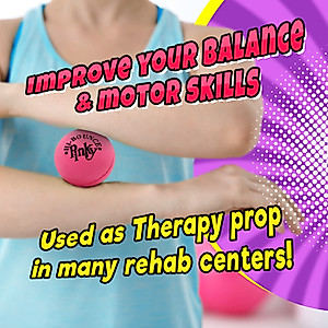 JA-RU Super Bounce Pinky Ball (1 Bouncy Ball) Outdoor Games & Indoor Playground Kids Toys. Massage Therapy Stress Balls. Sports Party Favors & Carnival Prizes in Bulk. 976-1p