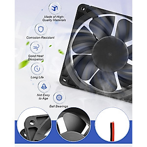 W0301112 W0301101 Fan Motor Evaporator Fit for ATOSA Undercounter Refrigerator MGF8401 MGF8401GR MGF8402，Metal Frame Housing