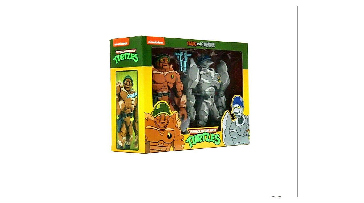 NECA TMNT Traag & Granitor 2 Pack Action Figures