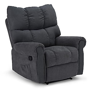 STARY Princess Recliner Sofa for Living Room Chair for Adults Lady, Grey