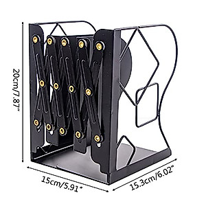 Book GELTDN Retractable Book Support Stand Telescopic Metal Bookends Shelf Bookrack Organizer Home School Office Supplies Stand ( Color : D )