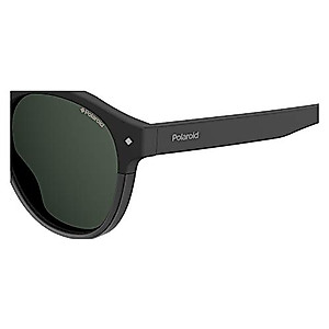 Polaroid Sunglasses unisex adult Pld6042/S Sunglasses, Black, 49 mm US