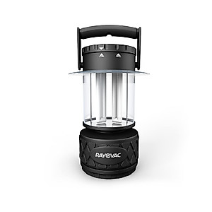 Rayovac Sportsman LED Camping Lantern, Battery Powered Lantern, Water Resistant Hurricane Supplies and Emergency Light, Pack of 1