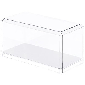 Pioneer Plastics 094CD Clear Plastic Display Case for 1:24 Scale Cars (Mirrored), 9" W x 4.125" D x 4.375" H (Mailer Box)