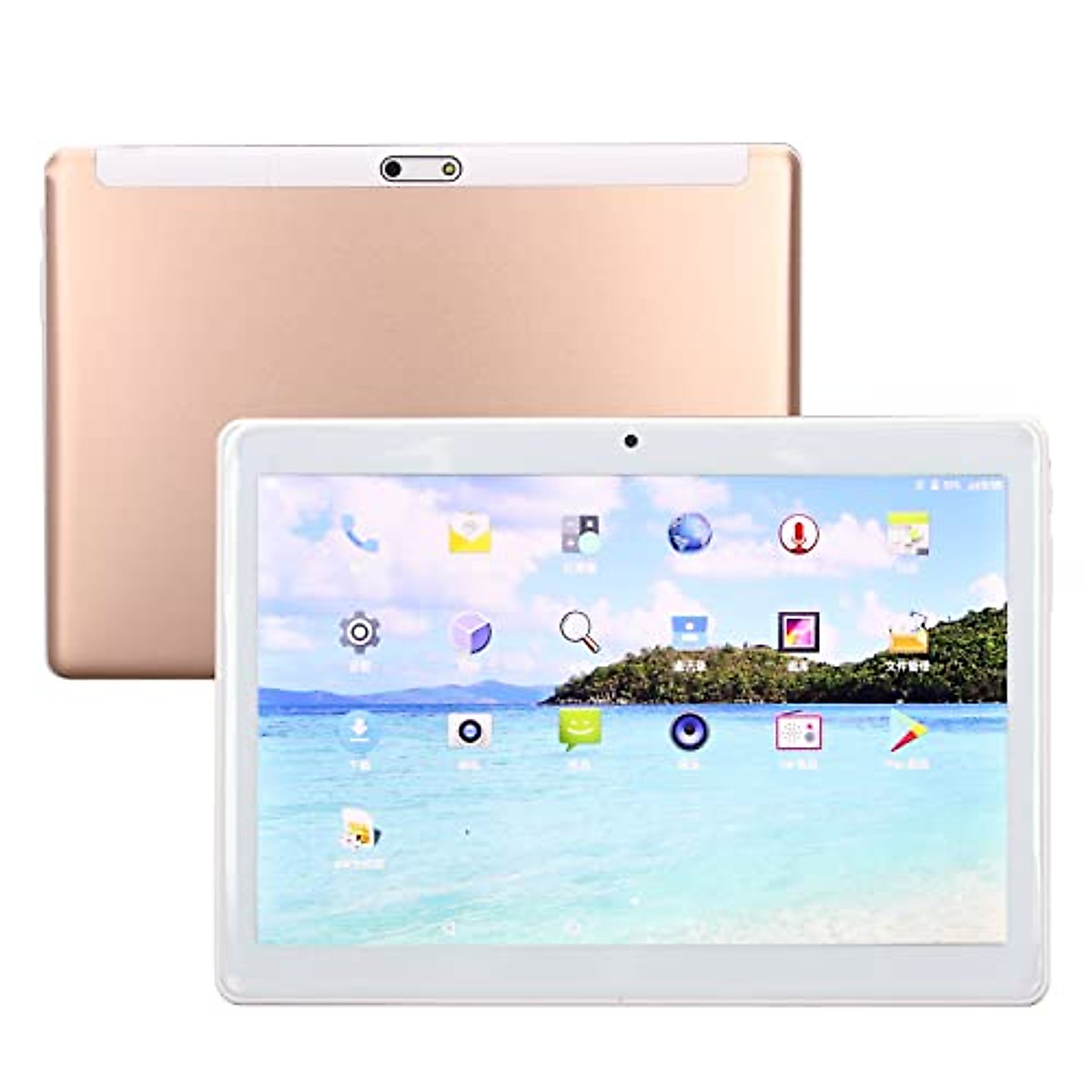 Ultra Thin Tablet, Smart Tablet for Android 7.0 10.1in IPS HD 2GB RAM 32GB ROM Quad Core Tablet 100‑240V(#2)