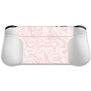 MightySkins Glossy Glitter Skin Compatible with Logitech G Cloud Gaming Handheld - Silky Pink | Protective, Durable High-Gloss Glitter Finish | Easy to Apply | Made in The USA