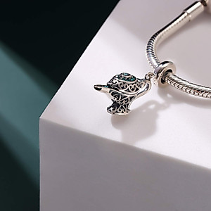 SOUKISS Magic Lamp Charms 925 Sterling Silver Crystal Pendants fit Pandora Bracelet Necklace