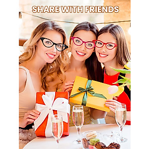 Dunzy 15 Pairs 50s Cat Glasses Bulk Sock Hop Glasses Cat Rhinestone Glasses 1950s Women Accessories Sock Hop Party Decoration