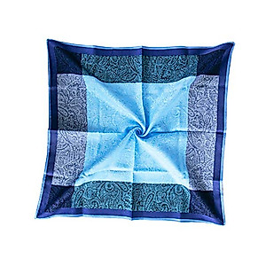 COOUSML Mens Soft Cotton Handkerchiefs Paisley Assorted Hankies Gift Set