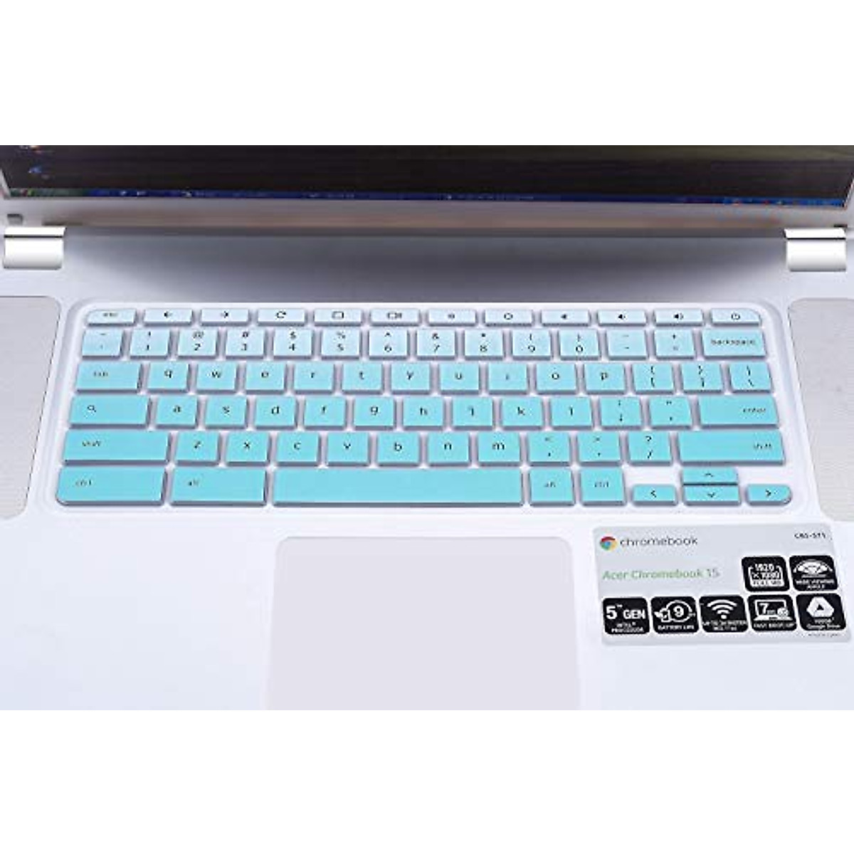 Acer Chromebook Keyboard Cover Skin Compatible Acer Chromebook R 11 CB5-132T CB3-131 for Acer Chromebook R 13 CB5-312T Keyboard Covers for Acer Chromebook 14 15 CB3-431 CP5-471 CB3-531 CB5-571 C910