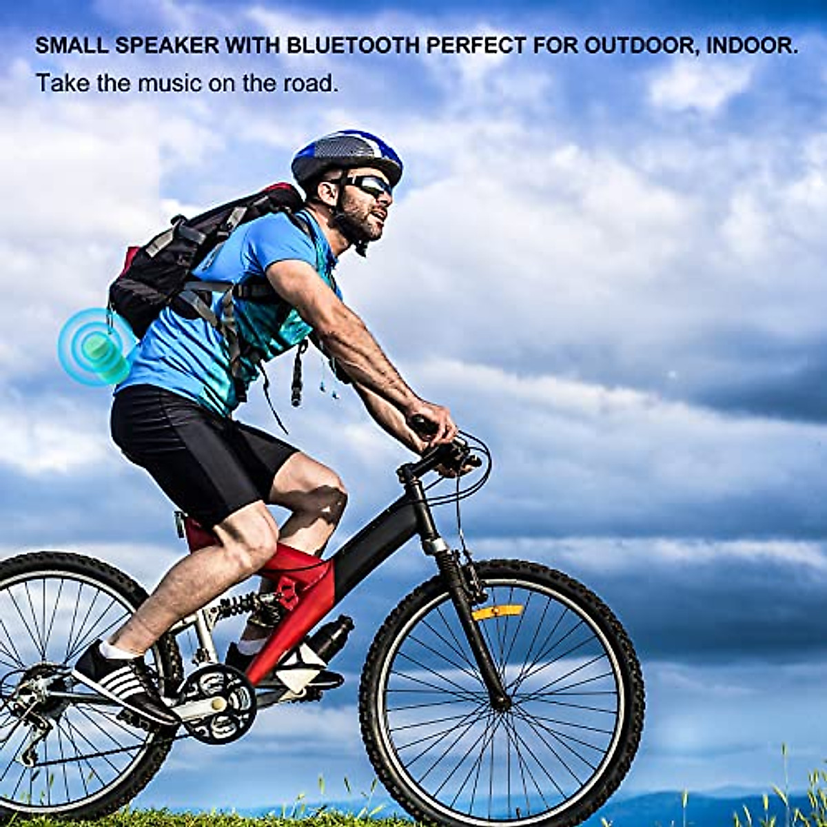 comiso Portable Bluetooth Speaker, Waterproof Small Wireless Shower Speaker IPX5, 360 HD Loud Sound, Stereo Pairing, 12H Playtime, Mini Pocket Size Built in Mic Support TF Card for Travel Outdoors