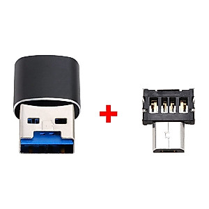 Cablecc USB 3.0 to Micro SD SDXC TF Card Reader with Micro USB 5pin OTG Adapter for Tablet/Cell Phone…