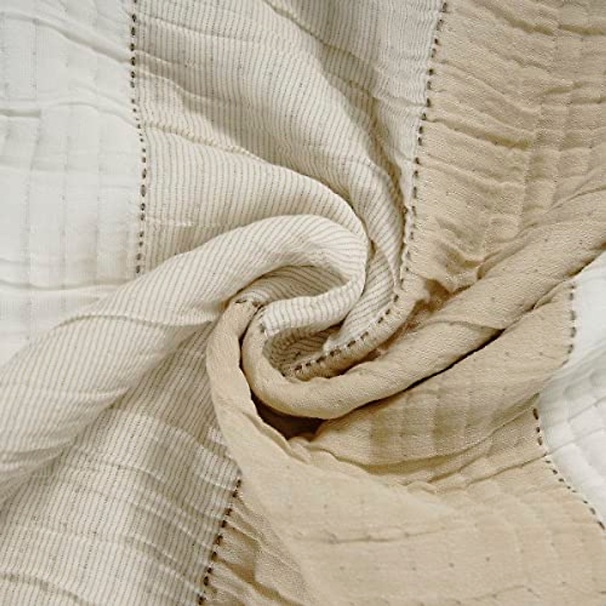 DOWN HOME Lyocell Blends Blanket Throw Reversible Super Soft Stripe Blanket Throw 60x80inch Yellow