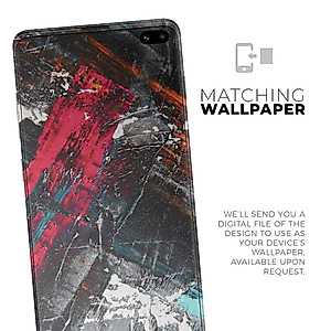 DesignSkinz Abstract Grungy Oil Mess Protective Vinyl Decal Wrap Skin Cover Compatible with The Samsung Galaxy S20 (Screen Trim & Back Glass Skin)