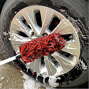 brushdepot Car Wash Brush - Safe and Soft Polypropylene Fibers for All Wheel Types