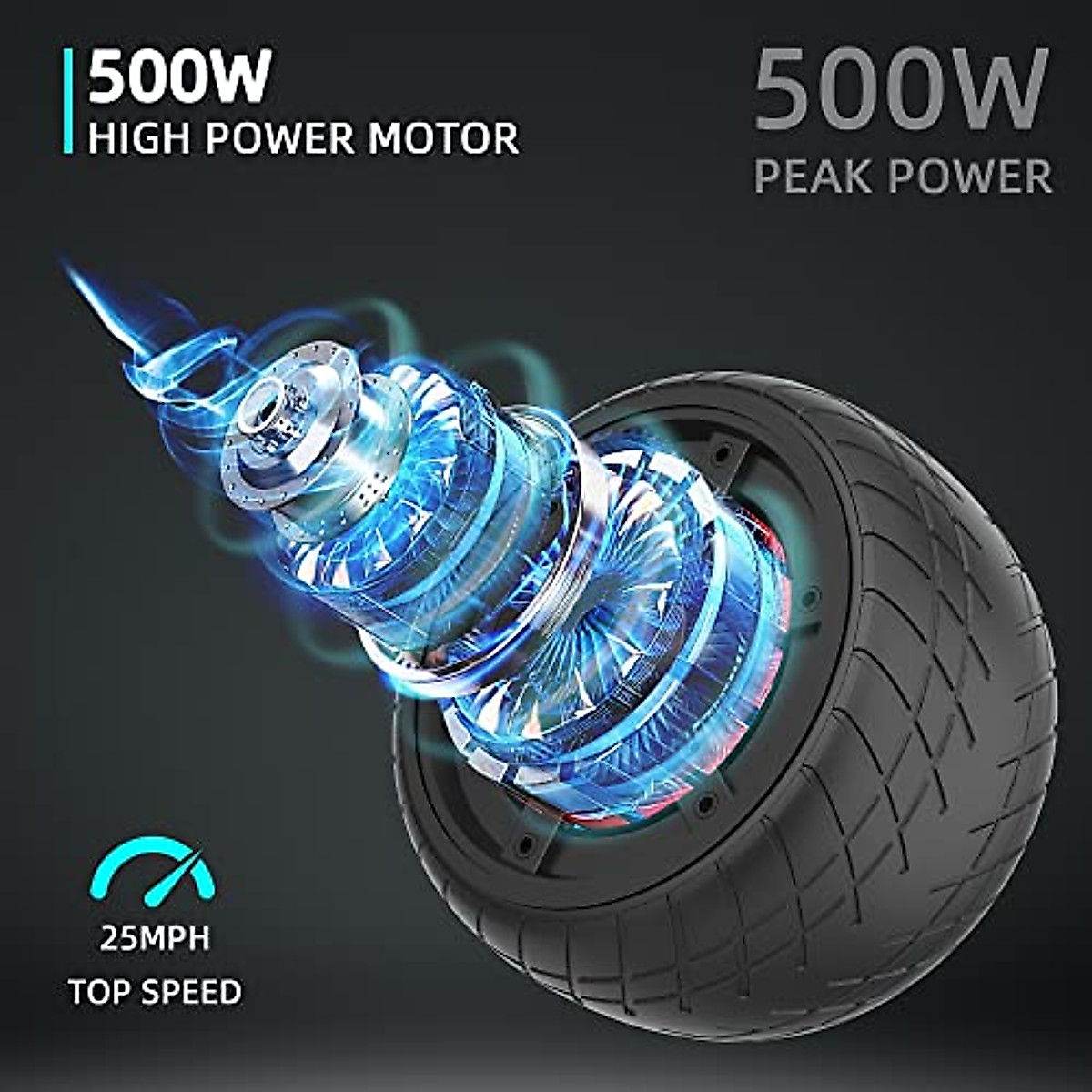 SWENAT Electric Scooter, Upgraded Removable Battery 36v15Ah,9" Fat Solid Tire Escooter for Adults with Max 30 Mile and 25Mph Speed 500W Motor Foldable (9in Fat tire Removable Battery)