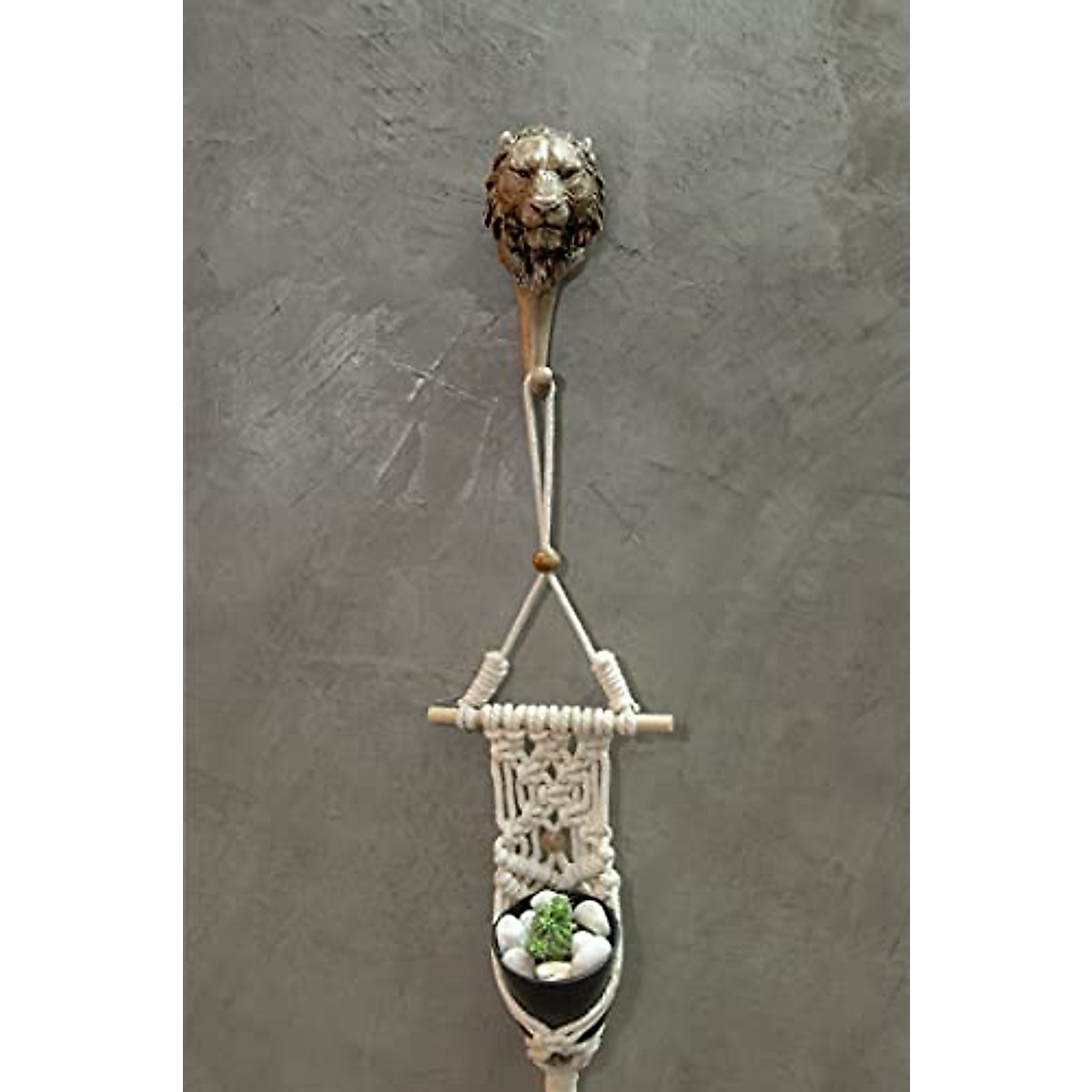 BestySuperStore Tiger Head Shaped Single Hook Hanger Rustic Animal Coat Hat Towel Key Holder Hooks Decorative for Wall (Tiger)