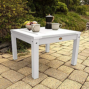 Highwood AD-DSST1-WHE Adirondack Side Table, White
