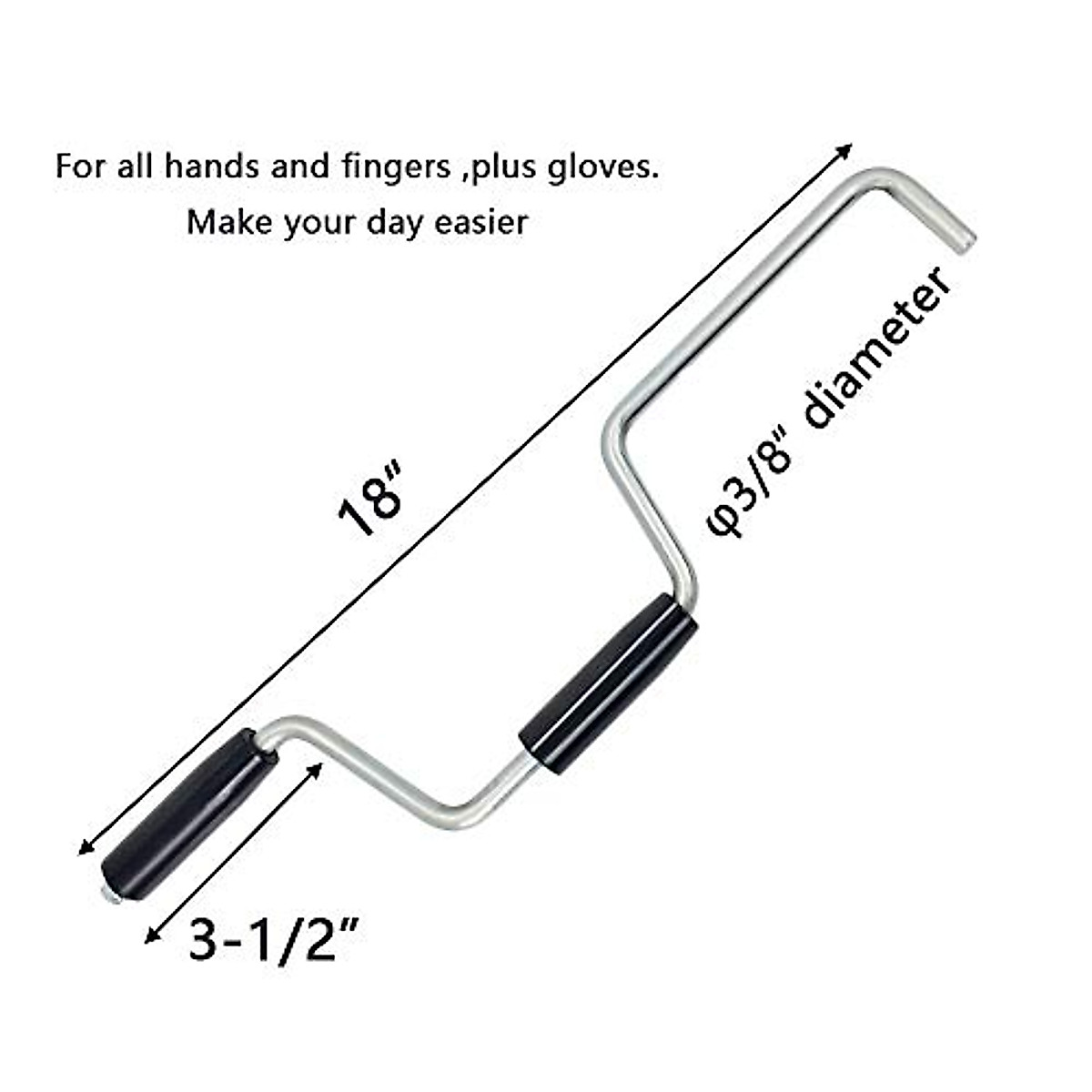 QZATTCAEN Strap Winder for Flatbed Truck Hand Roller for Winding Kwik Winder Winch Winder for Winch Straps