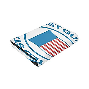 Us Coast Guard Logo Emblemultra-Soft Micro Fleece Blanket Cozy Warm Throw Blanket Suitable for All Living Roomscozy Plush Throw Blankets for Adults Or Kids
