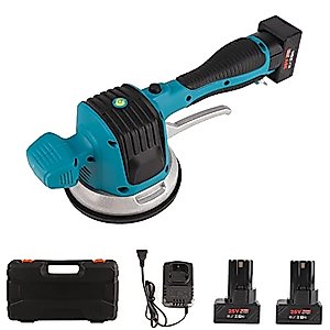 Tile Vibration Machine Installation Tool - Nopwer Tiling Suction Cup for Leveling Handheld Vibrator Adjustable 6 Speeds 25V 12000r/min