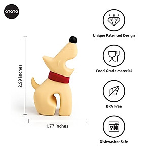 OTOTO Buddy Dog Kitchen Spoon Holder - Cooking Spoon Rest for Kitchen Counter - Spatula, Ladle Holder, Kitchen Utensil Holder - Heat Resistant & Dishwasher Safe Utensil Rest for Stove Top