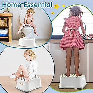 6 Pack Step Stool for Kids Toddler Step Stool Kids for Bathroom Sink Toilet Stools for Potty Training, Bathroom, Kitchen, Bedroom, Toy Room and Living Room Step Stool with Non Slip Base