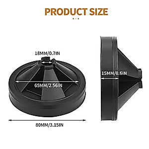 Upgraded Garbage Disposal Splash Guard, 2-Pack EPDM Rubber 3 1/8" Sink Baffle Disposer Drain Splash Guard Collar Replacement Quiet Cover Ullnosoo for Waste King, Whirlaway, Sinkmaster, GE Disposer