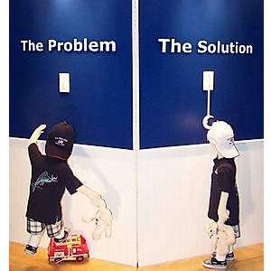 KidSwitch Award-Winning Light Switch Extender for Children & Toddlers - Original Style ** 6 Pack **