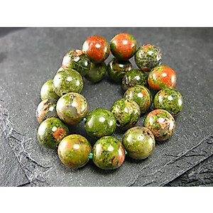 YONKU Unakite Jasper Genuine Bracelet ~ 7 Inches ~ YO-BRACE-7453