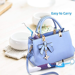 Tooth Stain Remover Tool Oral Care Cleaning Kit with LED Light for Dentist, Family Oral Cleaning, Dental Scraper Tooth Pick Hygiene Set with Mouth Mirror - Easy to Carry and Use