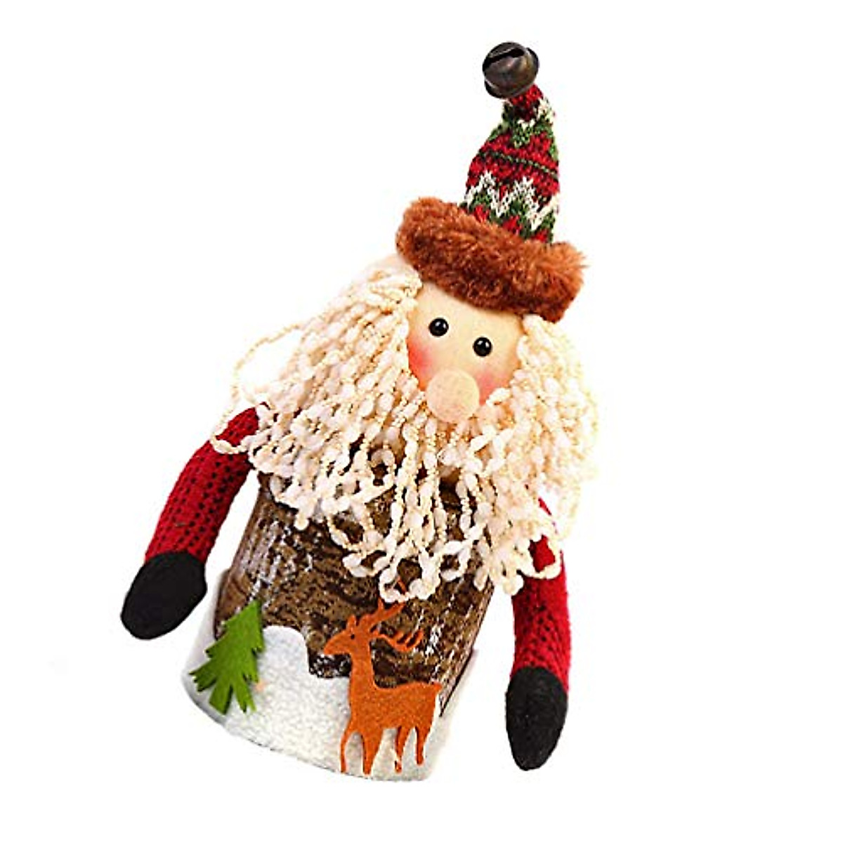 BESTOYARD Stocking Stuffer Christmas Candy Jar Santa Claus Cookie Candy Container for Christmas Party Favors Gifts Toy Containers