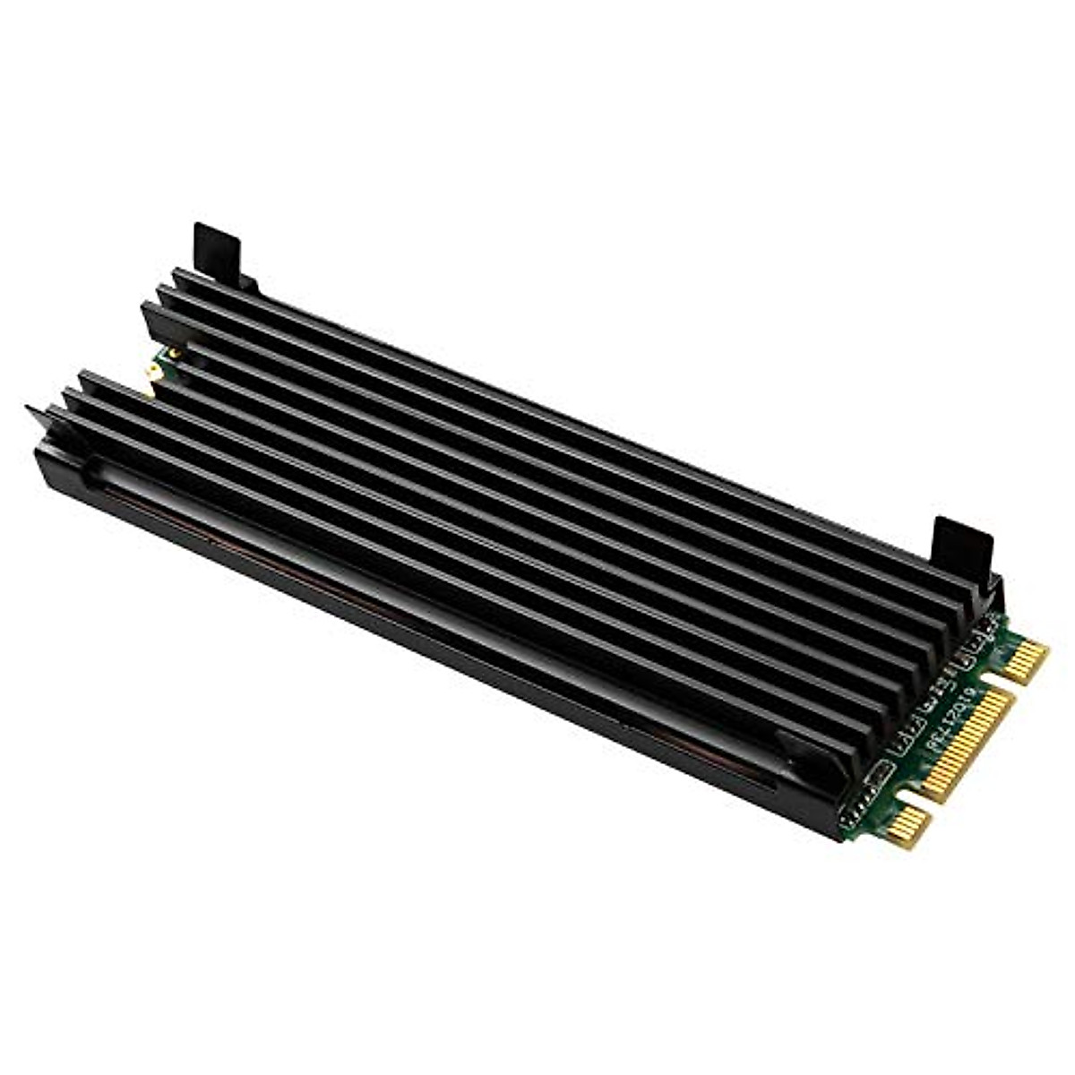 Thermal Grizzly - NVMe M.2 SSD Cooler - Including 2X Matching Minus Pad 8 Thermal Pads - Compatible with Various Manufacturers Like Samsung, Kingston, ADATA