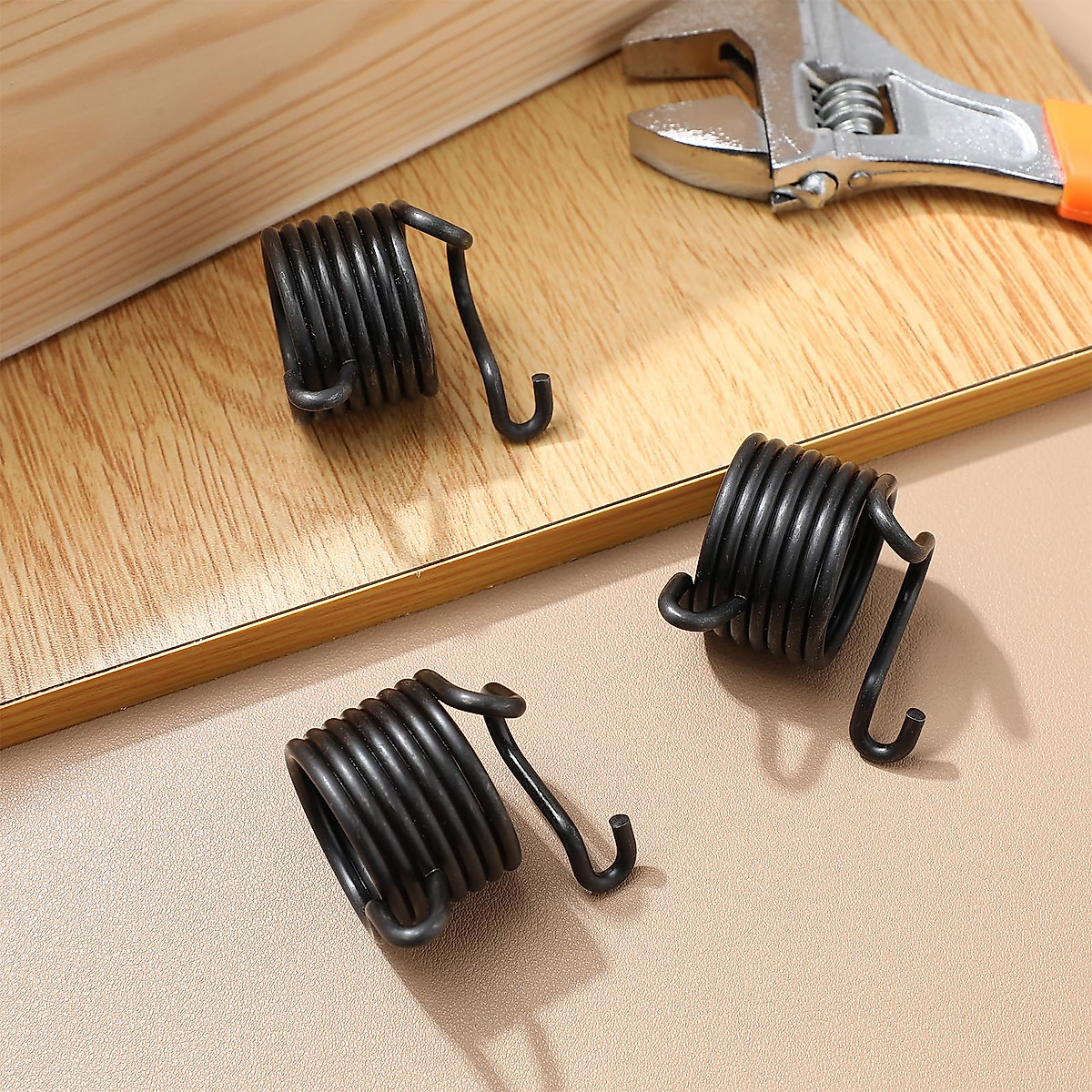 Angoily 6 Pcs Pneumatic Shovel Spring Air Fittings Air Chisel Air Tool Set Air Spring Retainer Pneumatic Chisel Accessories Pneumatic Chisel Spring Retainer Air Hammer Retaining Springs