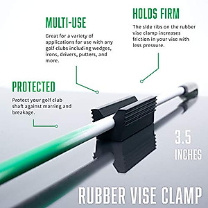 Wedge Guys Rubber Vise Clamp for Golf Club Repair Regripping Reshafting Refinishing Custom Refurbishment & Replacement – Snugly Protects All Golf Club Shafts, Wedges Irons Drivers Putters & More