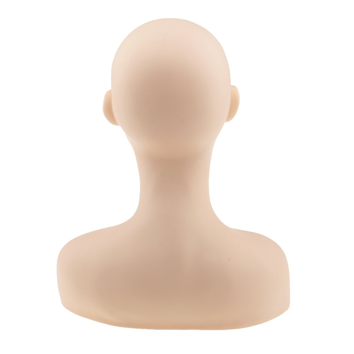 SDENSHI Soft Silicone Massage Make Up Practice Training Mannequin Head Shoulder Bone