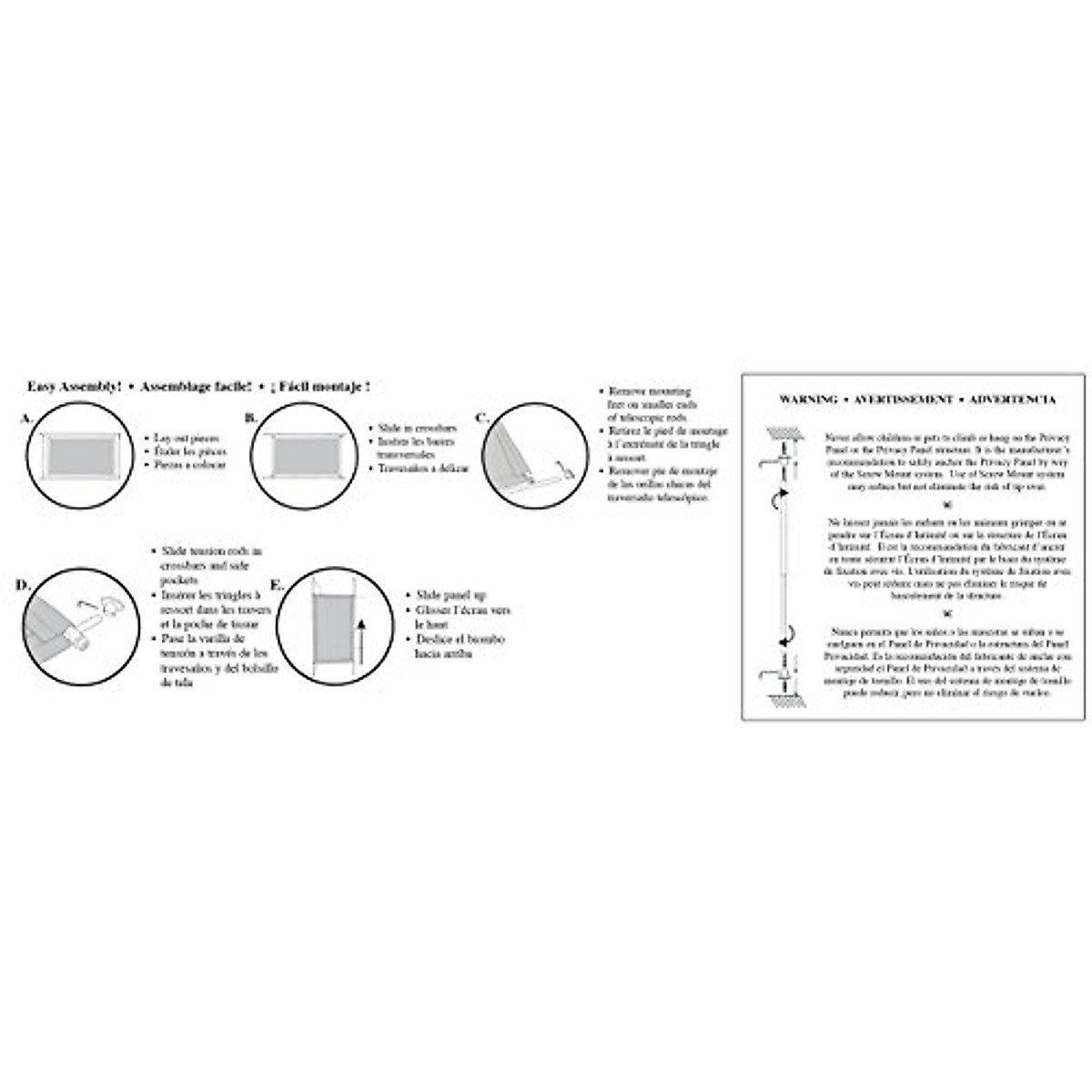 Versailles Home Fashions PP014-12 Bamboo Privacy Panel, 4 x 38 x 68 inches, Walnut