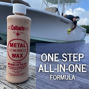 Collinite 850 Metal Wax and Towel Combo
