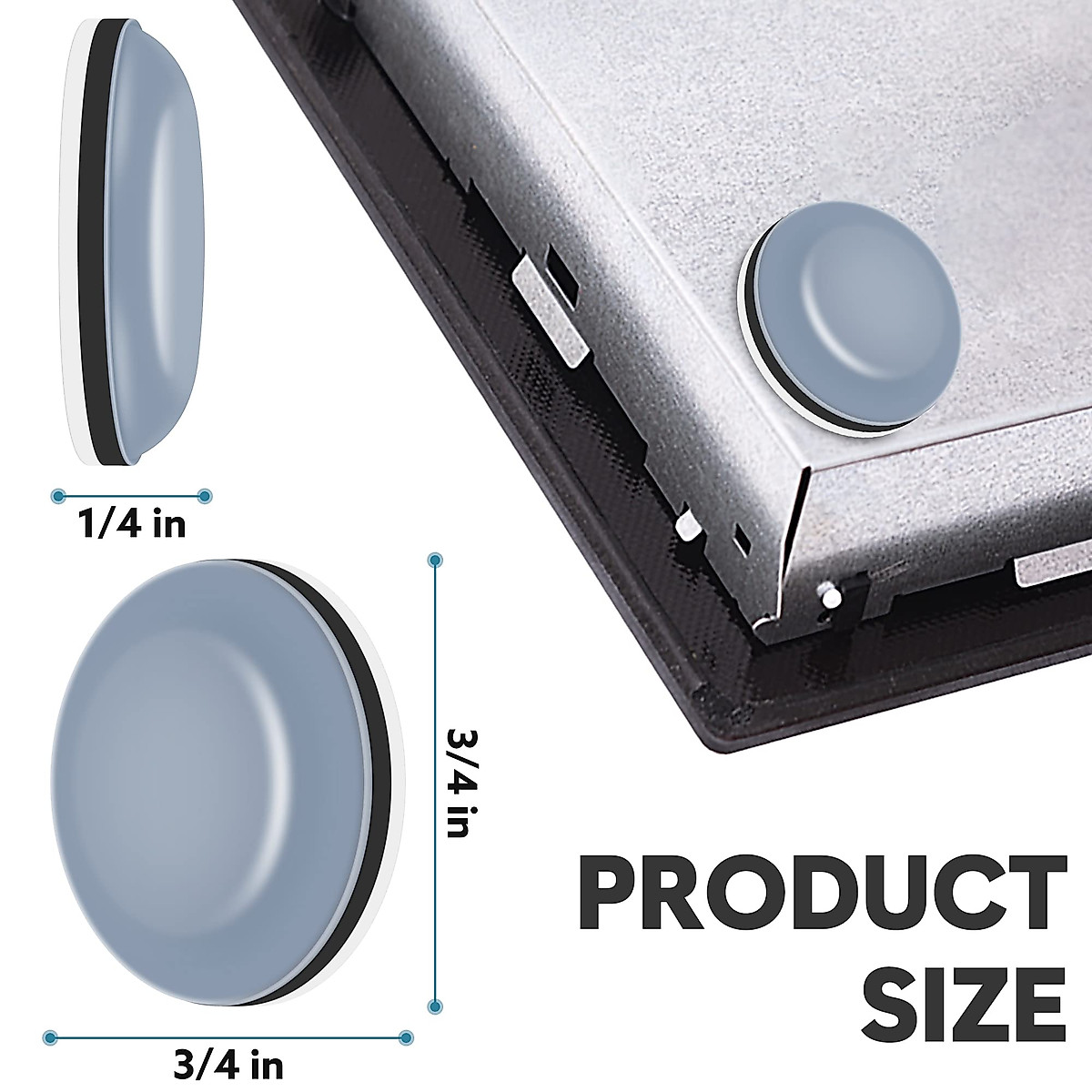 Appliance Sliders for Kitchen Appliances 24 PCS Self-adhesive Small Kitchen Appliance Slider Kitchen Hacks Easy to MovIing & Space Saving Kitchen Must Have Gadgets Appliance Accessories for countertop