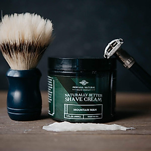 MNSC Lavender Lime Naturally Better Shave Cream - Smooth Shave, Hypoallergenic Sensitive Skin Formula, Softer Skin, Prevent Nicks, Cuts, and Irritation, Handcrafted in USA, All-Natural & Plant-Derived