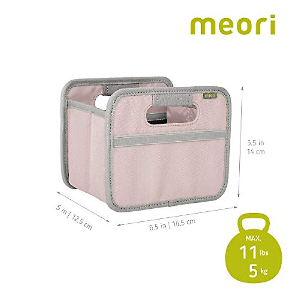 meori Mini Foldable Storage Box, 1-Pack, Rose