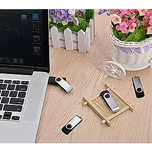 USB Flash Drive 8GB 3 Pack USB USB 2.0 Thumb Drives Jump Drive Memory Stick (3 Colors: Black,Blue,Purple, 8 GB)