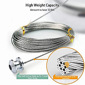 MESPUR Retractable Clothesline SUS304 Indoor Clothes Lines retracting with Adjustable Stainless Steel Rope String Hotel Style Heavy Duty,9.2 Feets, Round Style,Polished Chrome Finish