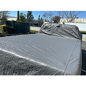 CarsCover Ford F250 F350 F450 Crew Cab 8ft Long Bed Box Premium Truck Car Cover Ironshield Leatherette All Weatherproof 100% Block Sun, Rain, Dust (Crew Cab 8ft Long Bed)
